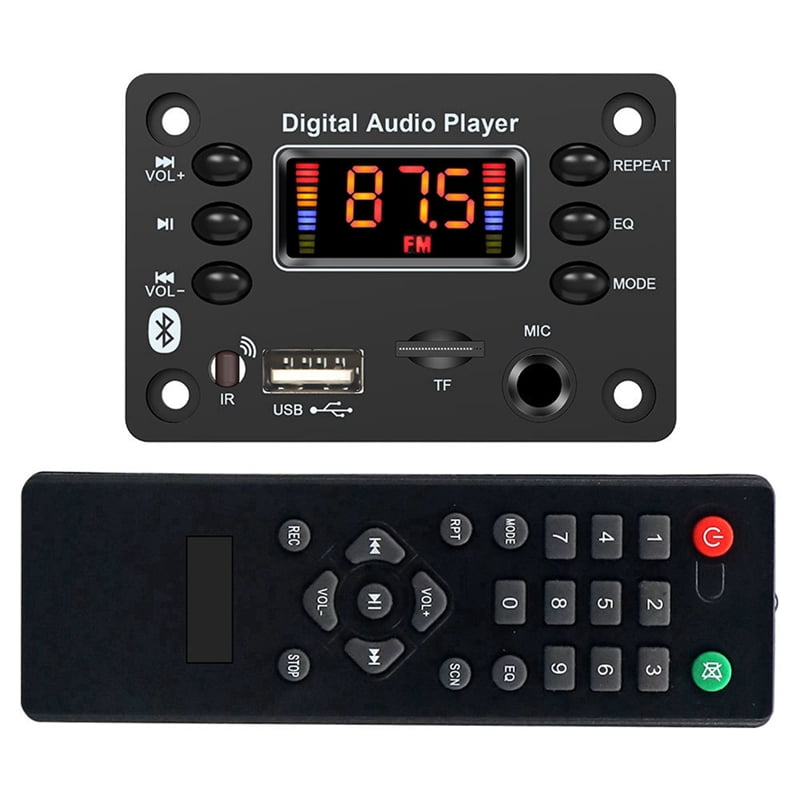 Osfvolr DC12-15V Bluetooth Amplifier Board 2x25W Car MP3 Decoder Board ...
