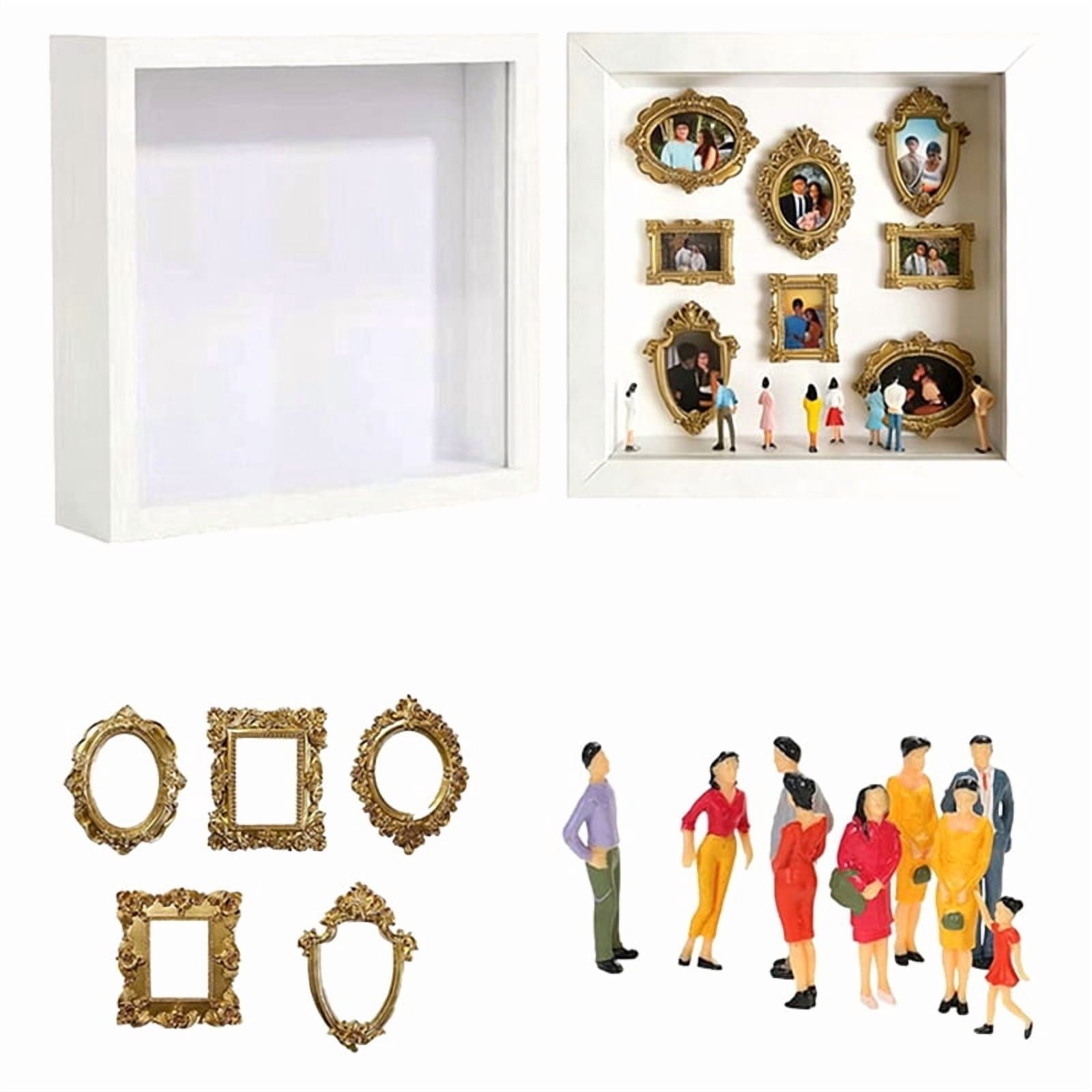 Osfvolr DIY Mini Museum Silhouette Box Memory Display with Mini ...
