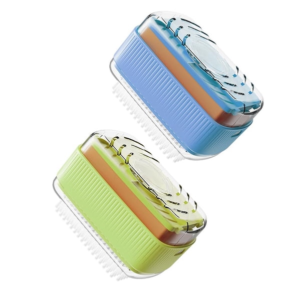 Osfvolr Foaming Soap Box Roller Portable Travel Soap Case with Brush ...
