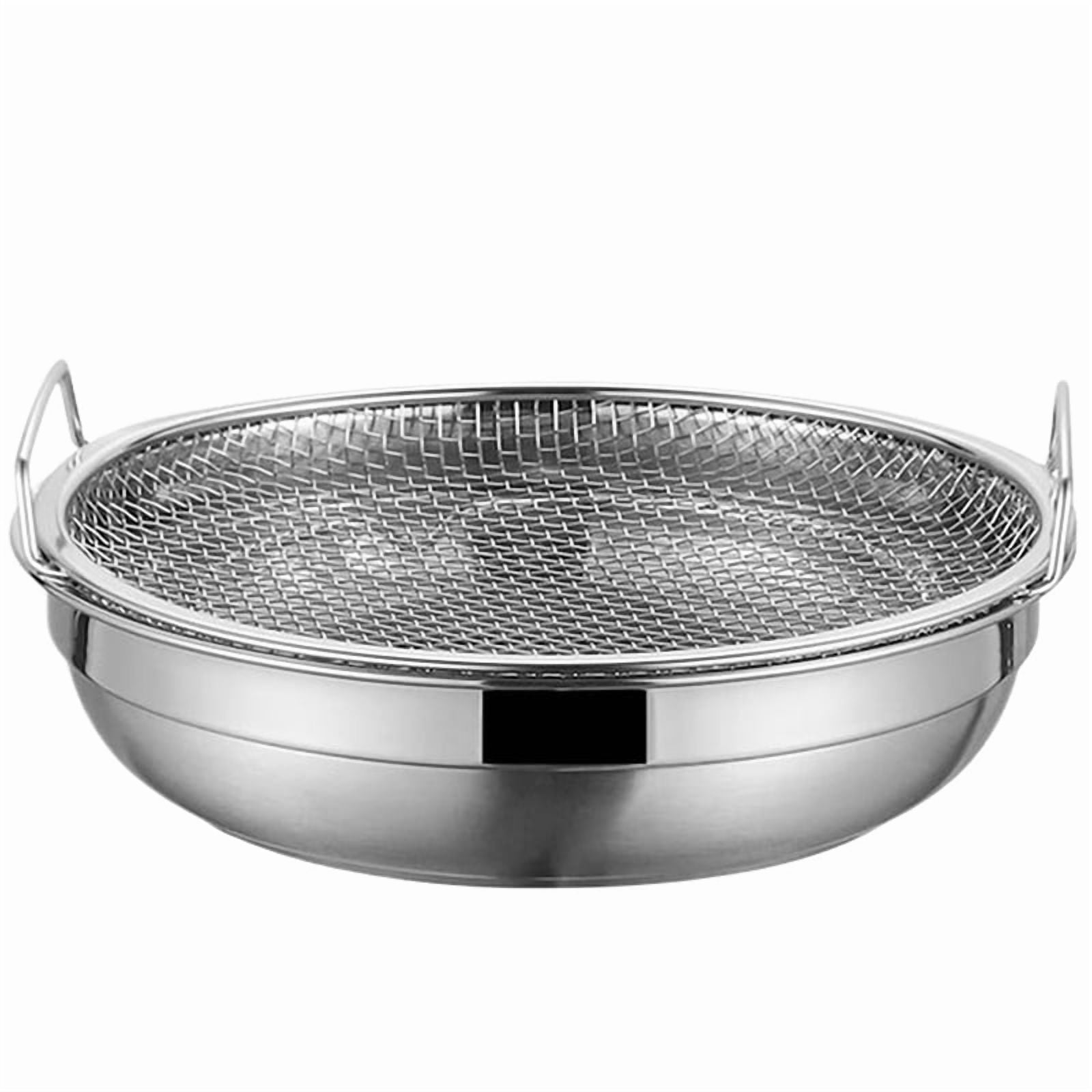 Osfvolr Fryer Oil Strainer Grease Mesh Drainer Colander with Heat ...