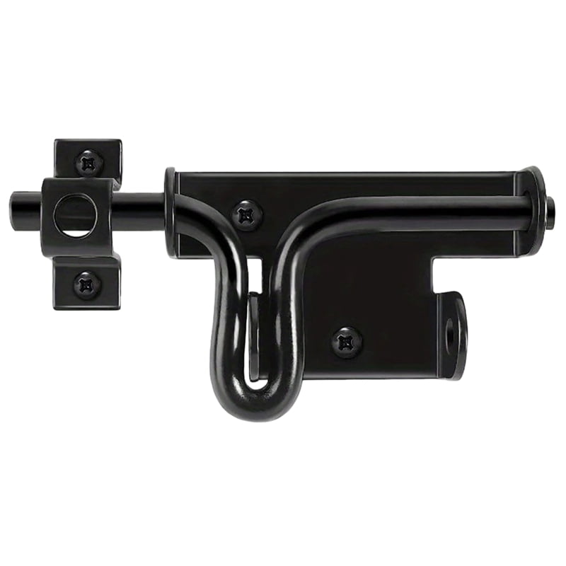 Osfvolr Heavy-Duty Black Stainless Steel Security Door Lock with ...