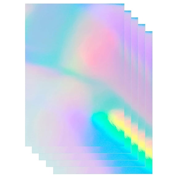 Osfvolr Holographic Sticker Paper A4 for Inkjet Printers, 40 Sheets, 8 ...