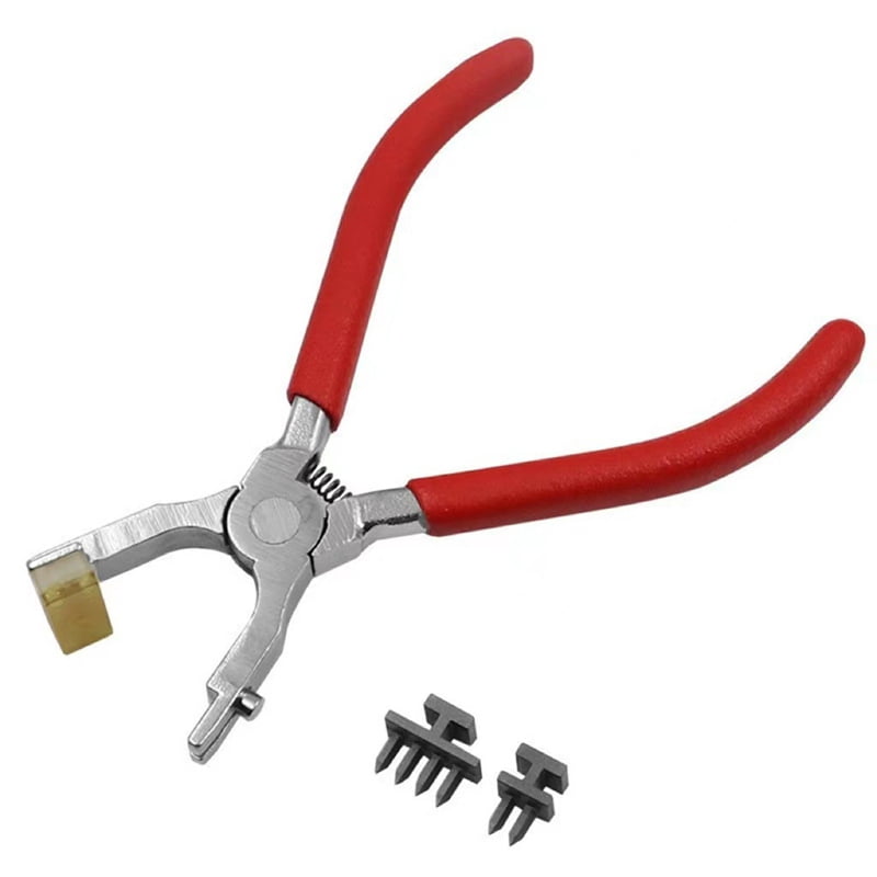 Osfvolr Leather Hole Punch Tool, 4mm Silent Stitching Hand Pliers for ...