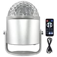 Osfvolr Led Stage Disco Light Rotating Dj Ball Strobe Remote Sound ...