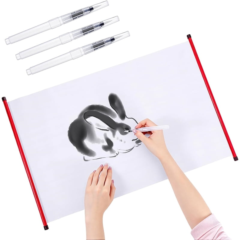 Osfvolr Magic Canvas Paint with Water, 24x16 Inches Chinese Calligraphy ...