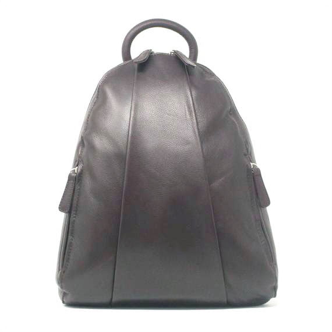 Osgoode Marley Teardrop Leather Backpack with Multi Zip Compartments ...