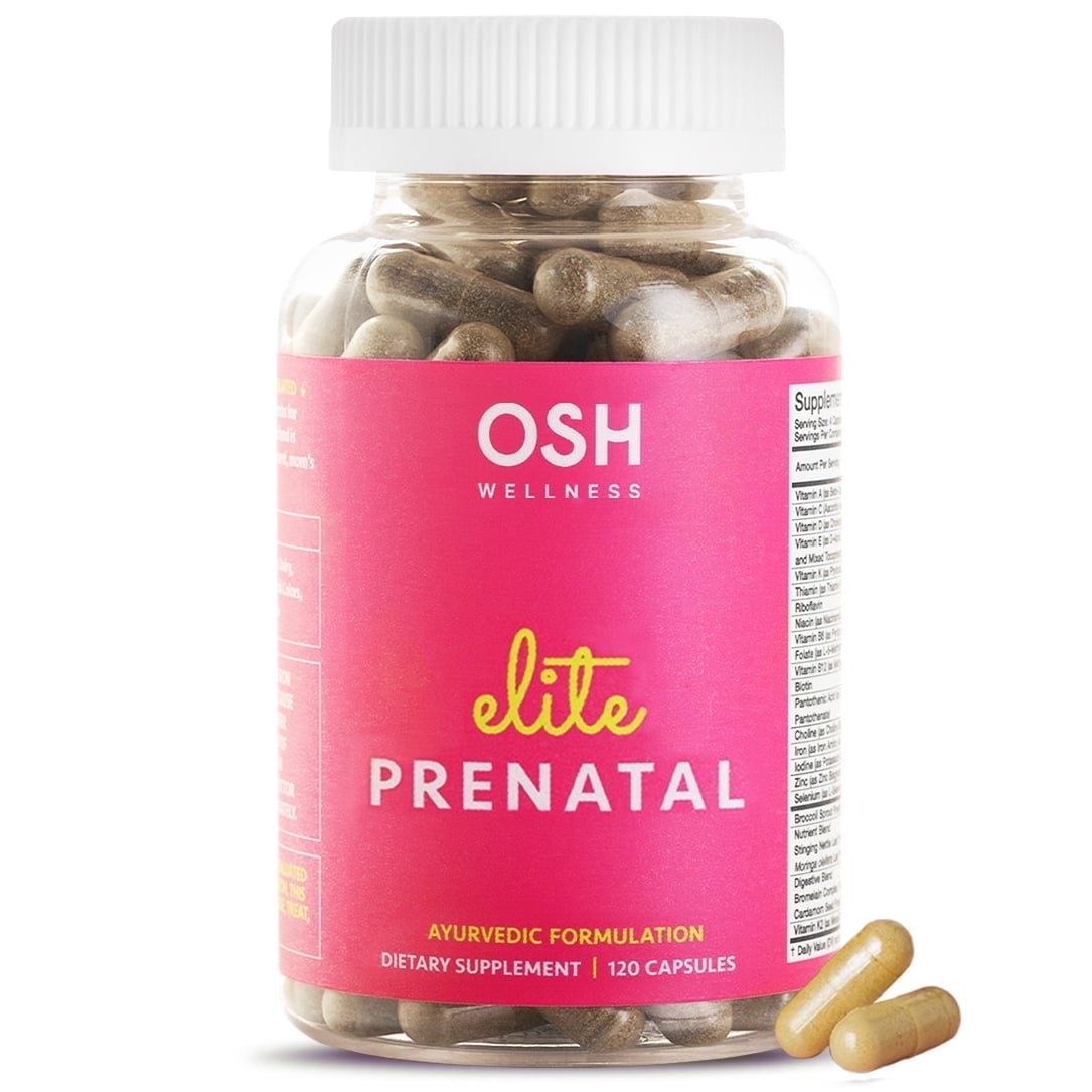 Osh Wellness Elite Prenatal Vitamins for Women | Supports Baby's Growth ...