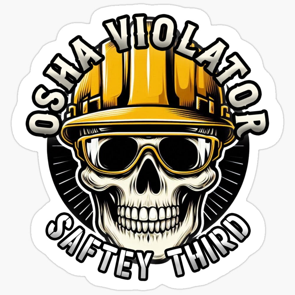 Osha Violator Saftey Third Sticker Phone Decal Water Bottle Stickers ...