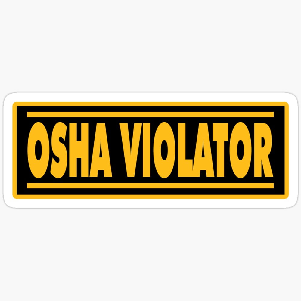 Osha Violator Sticker Phone Decal Water Bottle Stickers Car Decals ...