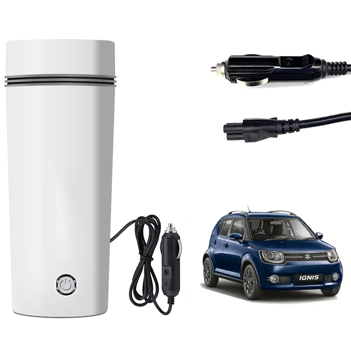 Oshotto 12V Portable Electric Kettle Cup Stainless Steel Electric ...