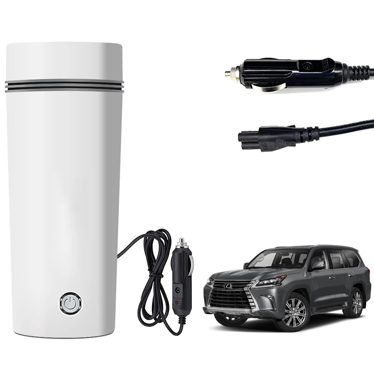 Oshotto 12V Portable Electric Water Bottle for Hot Water Tea Coffee ...