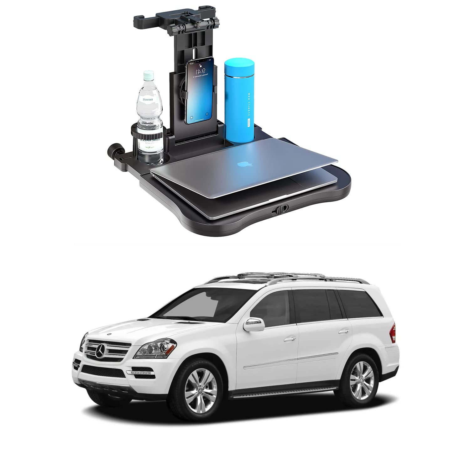 Oshotto FT01 Car Back Seat Food Dining Laptop Tray with Portable ...