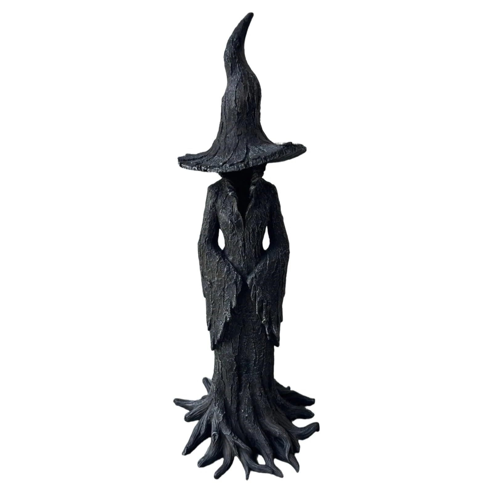Oshsehun Statue Gothic Halloween Figurines Retro Magician Decor Resin ...