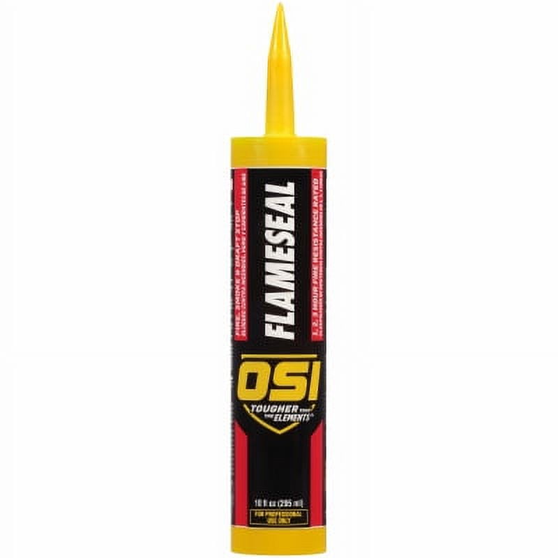 Osi Greenseries 10 OZ Red Flameseal Fire Smoke & Draft Stop Sealant No ...