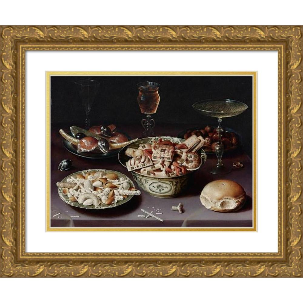 Osias Beert the Elder 14x11 Gold Ornate Wood Frame and Double Matted ...