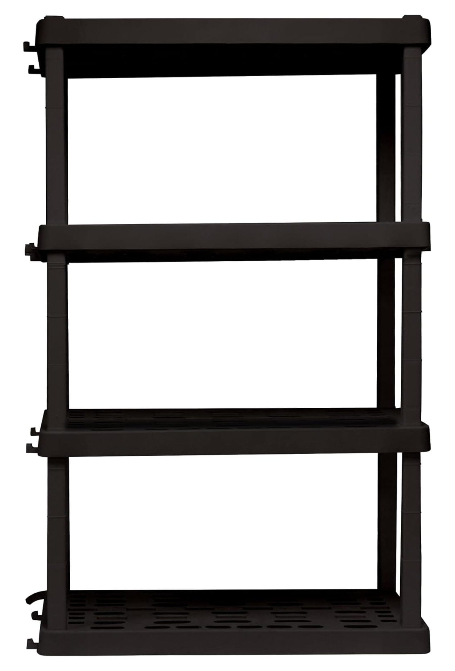Oskar 4 Tier Plastic Shelf, Garage Shelving Unit, Rack and Storage ...