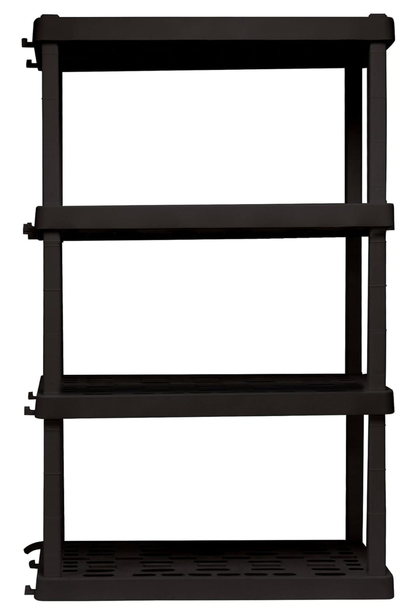 Oskar 4 Tier Plastic Shelf, Garage Shelving Unit, Rack and Storage ...