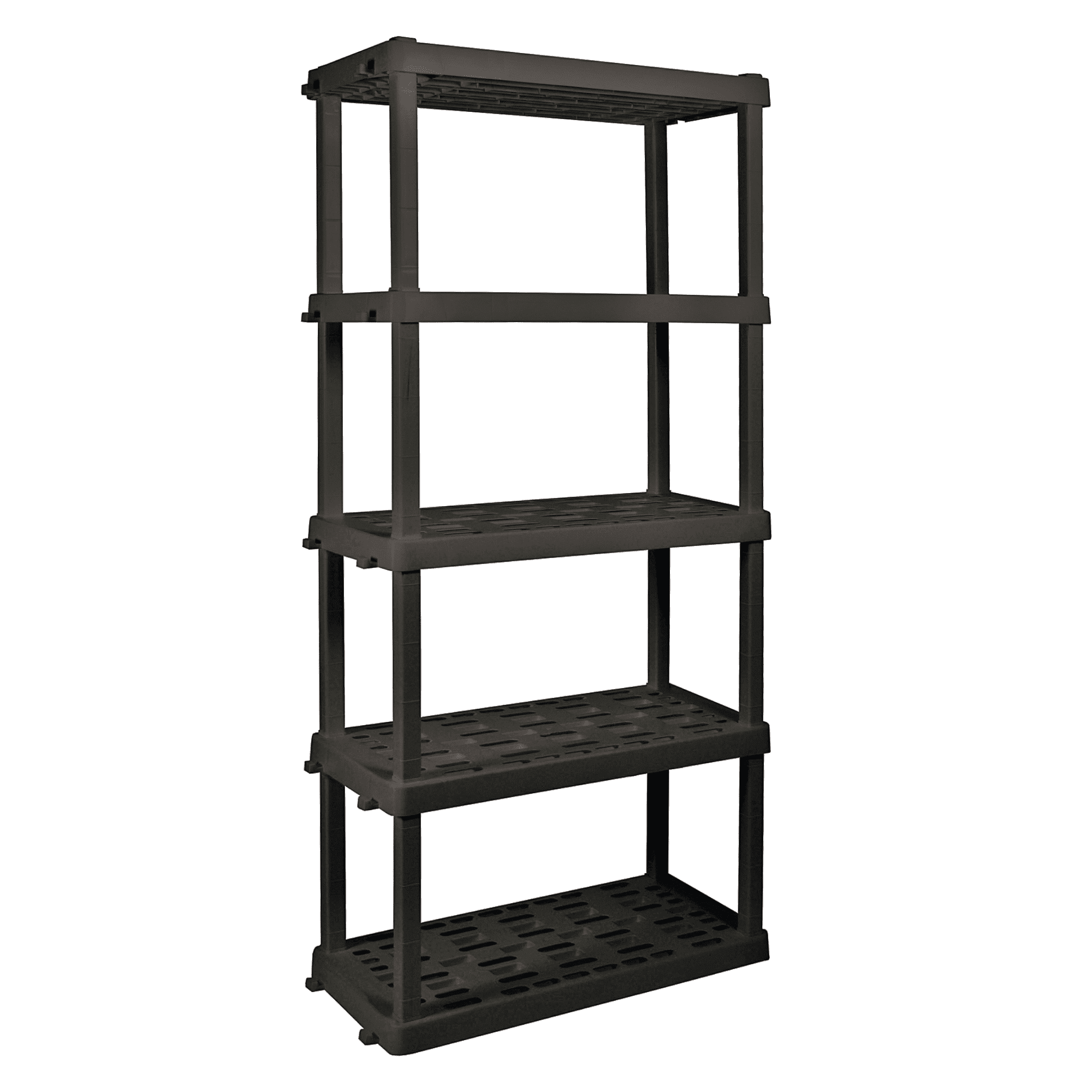 Oskar Plastic Storage Shelves Garage Shelving Unit 5-Tier W30 x D14 x ...