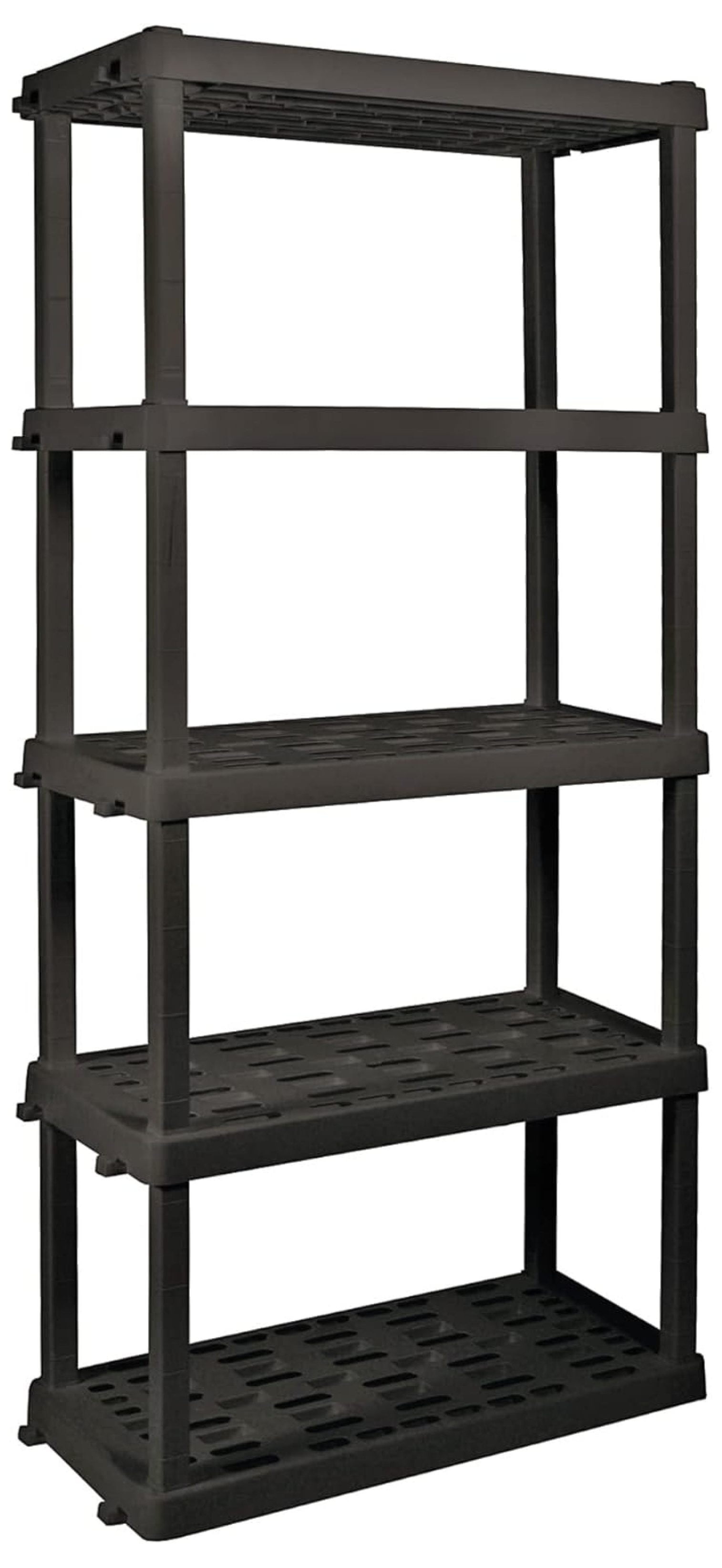 Oskar 5 Tier Plastic Shelf, Garage Shelving Unit, Rack and Storage ...
