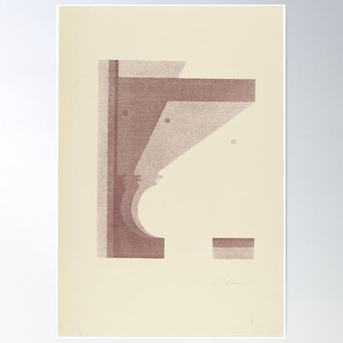 Oskar Schlemmer Three Profiles, The One In The Middle Vertical (Drei ...