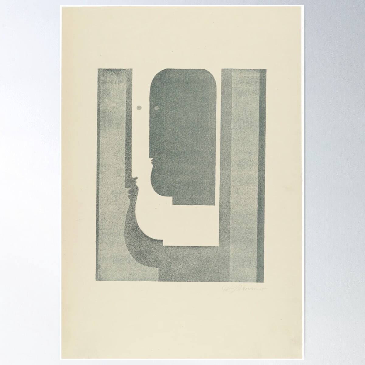 Oskar Schlemmer Three Vertical Profiles Drei Vertikale Profile From ...
