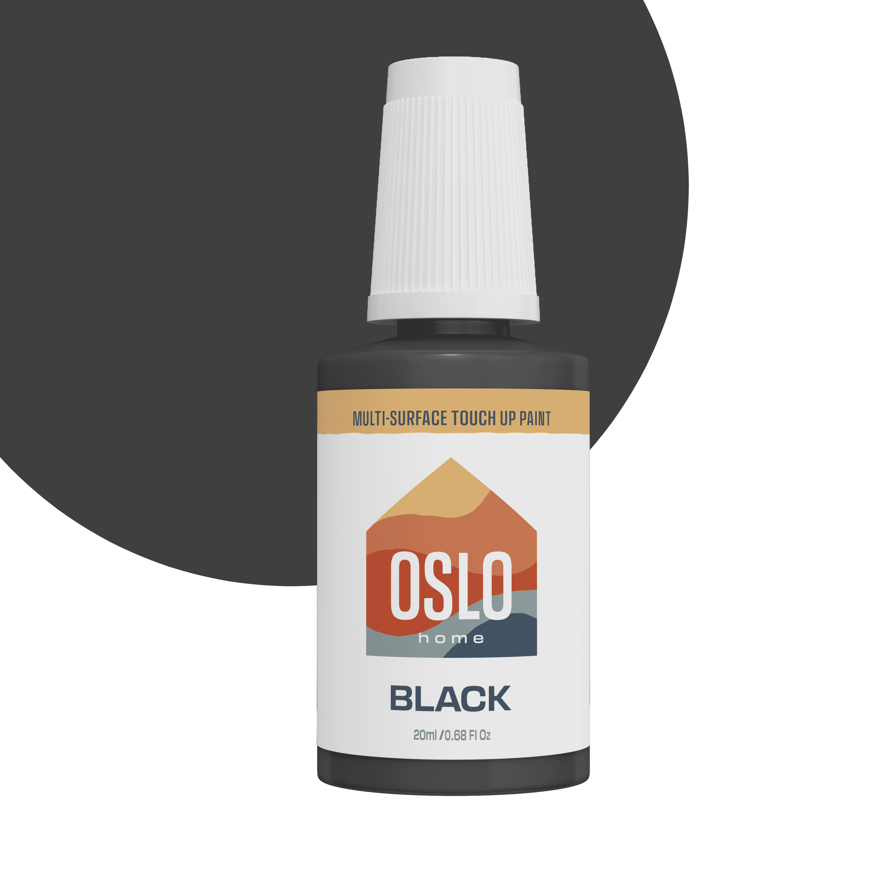 Oslo Home Porcelain + Appliance Touch Up Paint, Black, 20ml, High Gloss ...