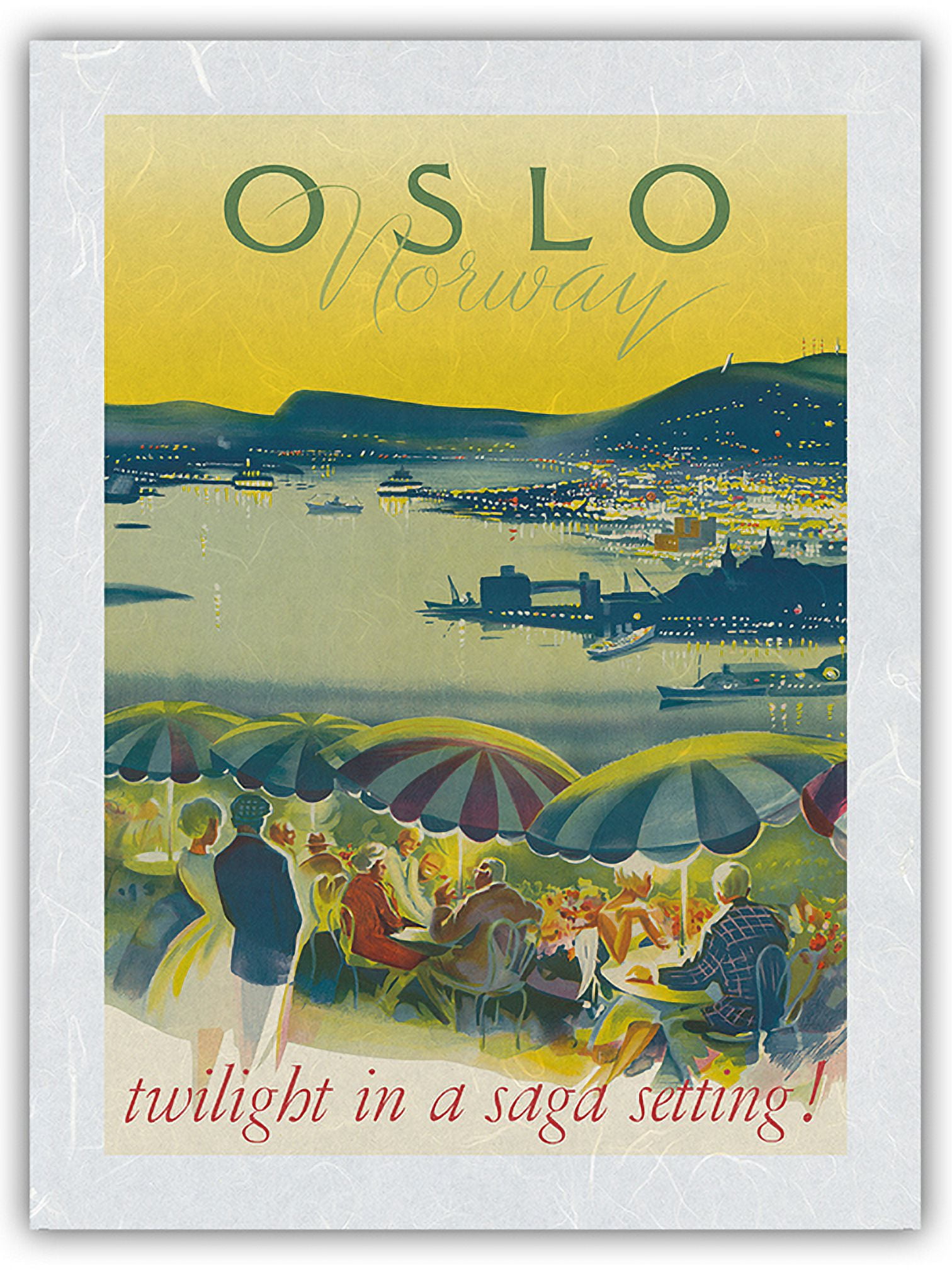 Oslo Norway - Twilight in a Saga Setting - Vintage Airline Travel ...