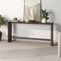 Evelyn&Zoe Modern/Contemporary 52" Wide Alder Brown Console Table ...