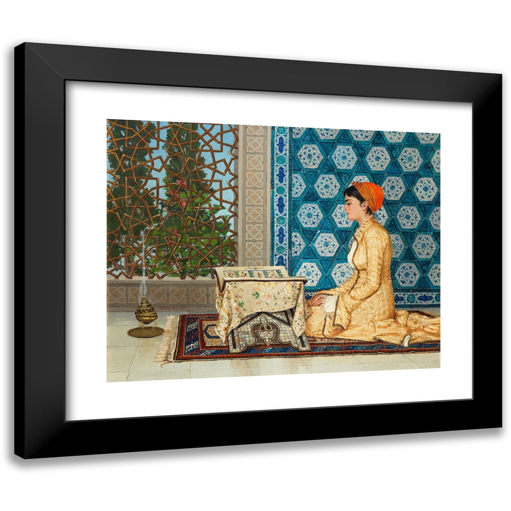 Osman Hamdi Bey 14x12 Black Modern Framed Museum Art Print Titled ...