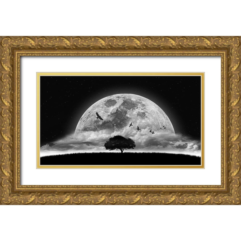 Osman, Nasser 24x15 Gold Ornate Wood Framed with Double Matting Museum ...