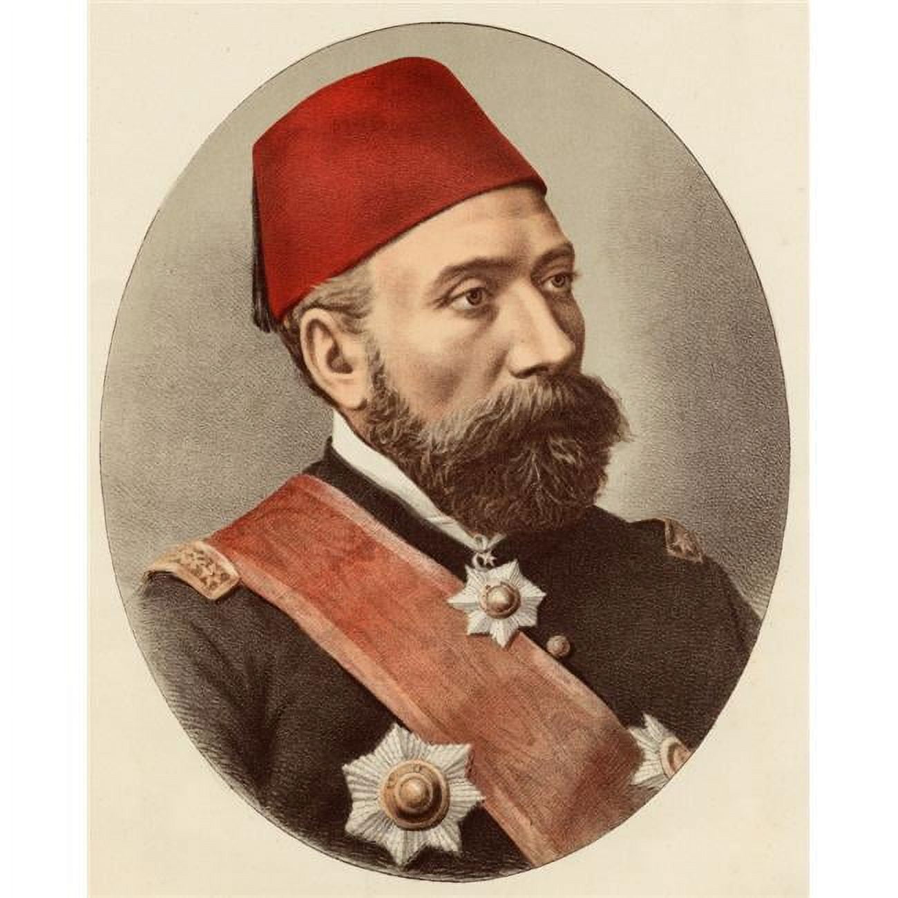 Osman Nuri Pasha Or Pasa 1832-1900 Also Known As Ghazi Osman Pasha ...