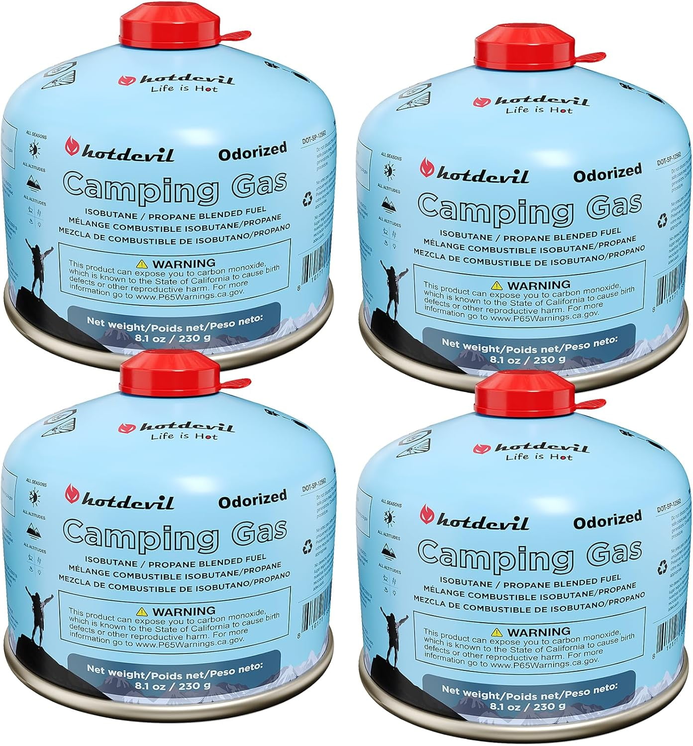 Osmanthus Isobutane Fuel Canister 230 Gram Camping Stove Fuel Butane ...