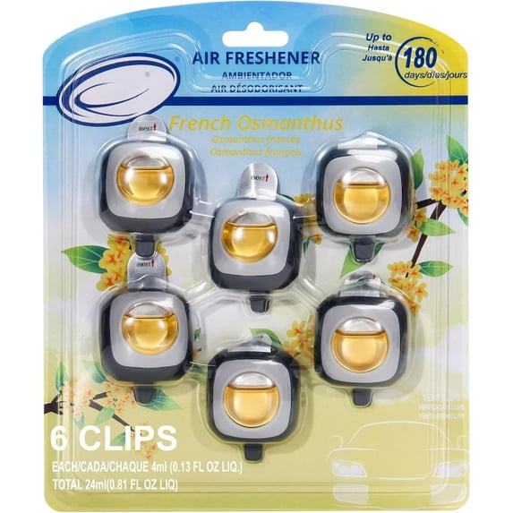Osmanthus Scent Freshener Clip, 6 Vent Clips, 4ml Each, Long Lasting ...
