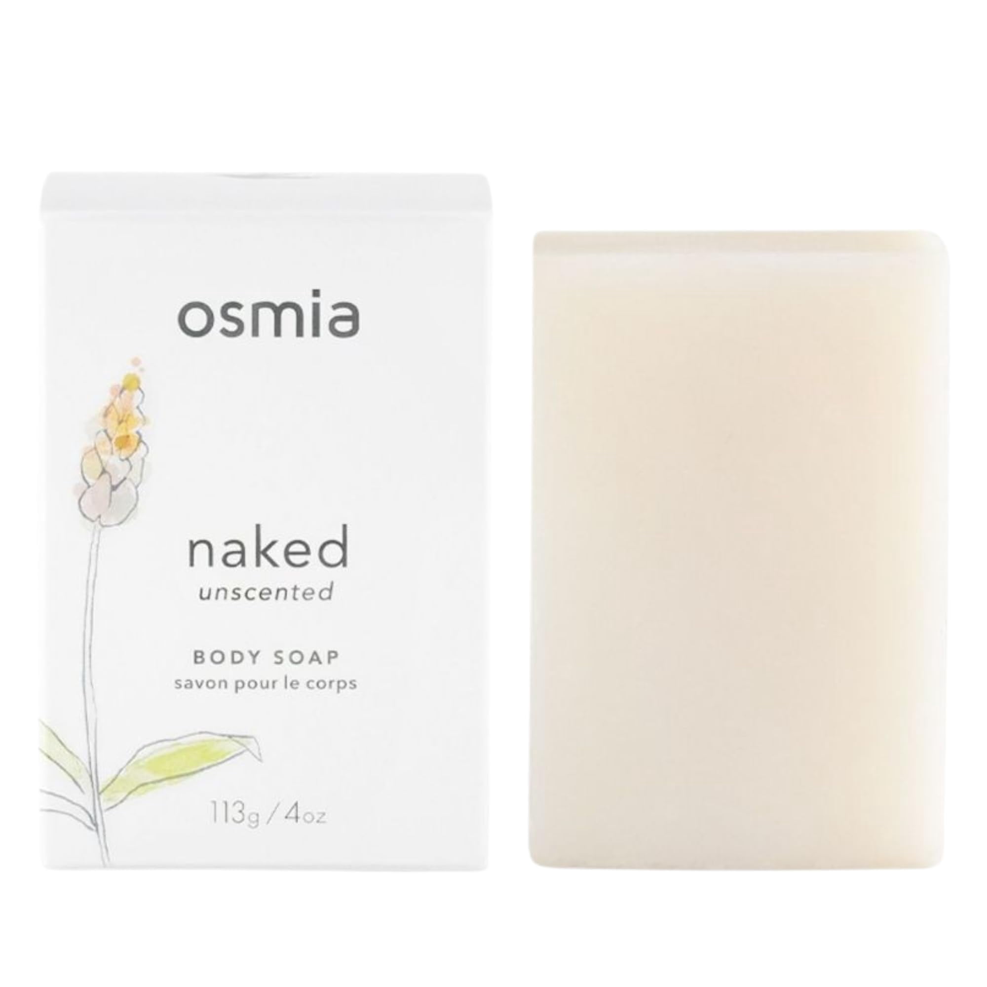 Osmia Skincare Natural Naked DMF15 Body Soap | Nourish, Moisturize ...