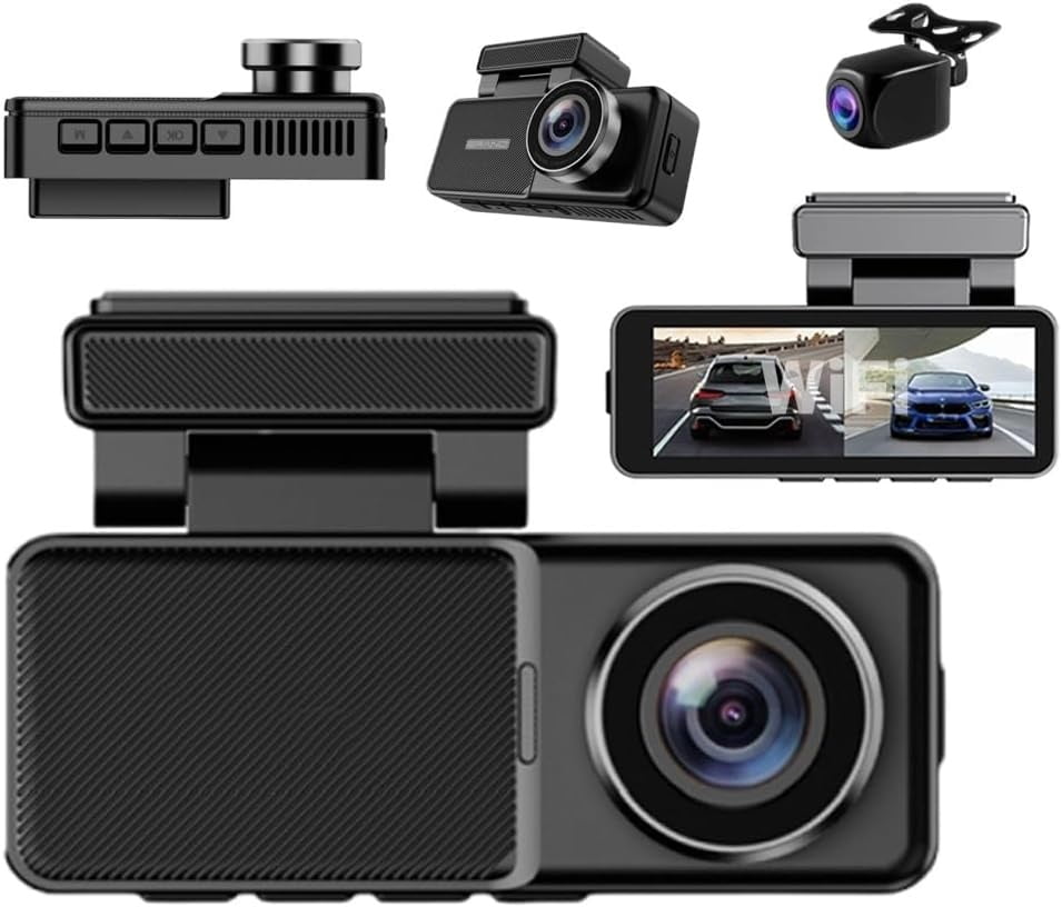 Osmo Dashcam Pro 4k,Dash Cam Front and Rear Inside with Night Vision,Dashcam WiFi/App Control ...