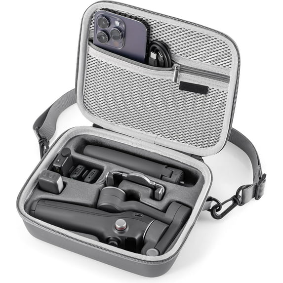 Osmo Mobile 7P/8 Case, Portable PU Shoulder Bag for DJI OM 7 Pro/OM8 ...