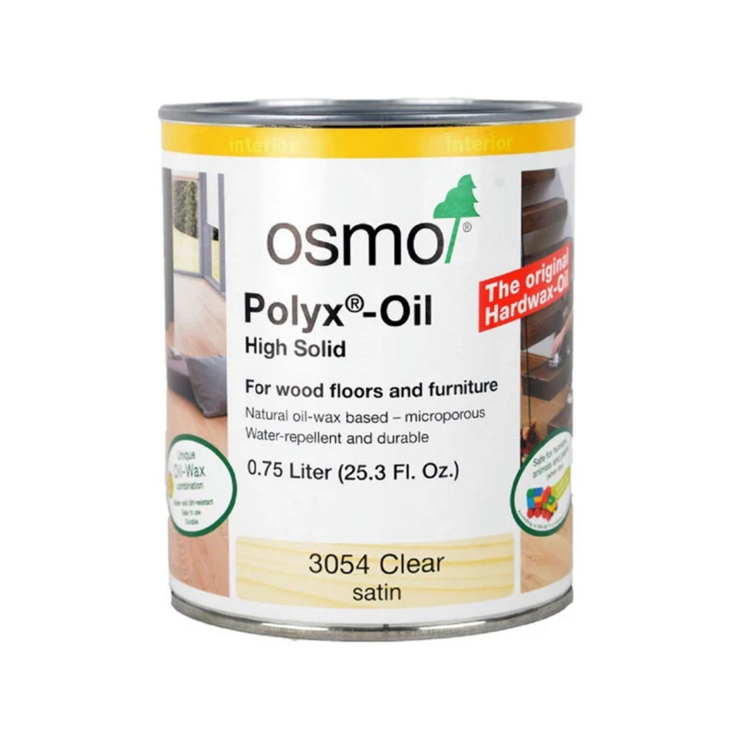 Osmo Polyx-Oil High Solid - 3054 Clear Satin - .75L - Walmart.com