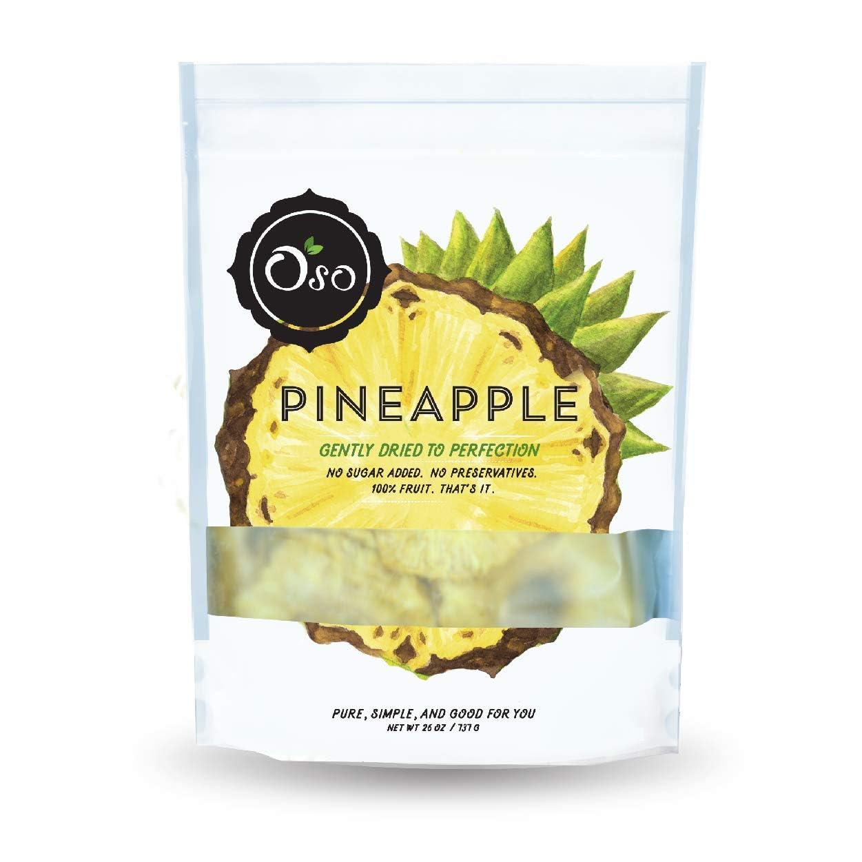Oso Snacks Dried Pineapple CCF19 Rings - No Added Sugar or ...