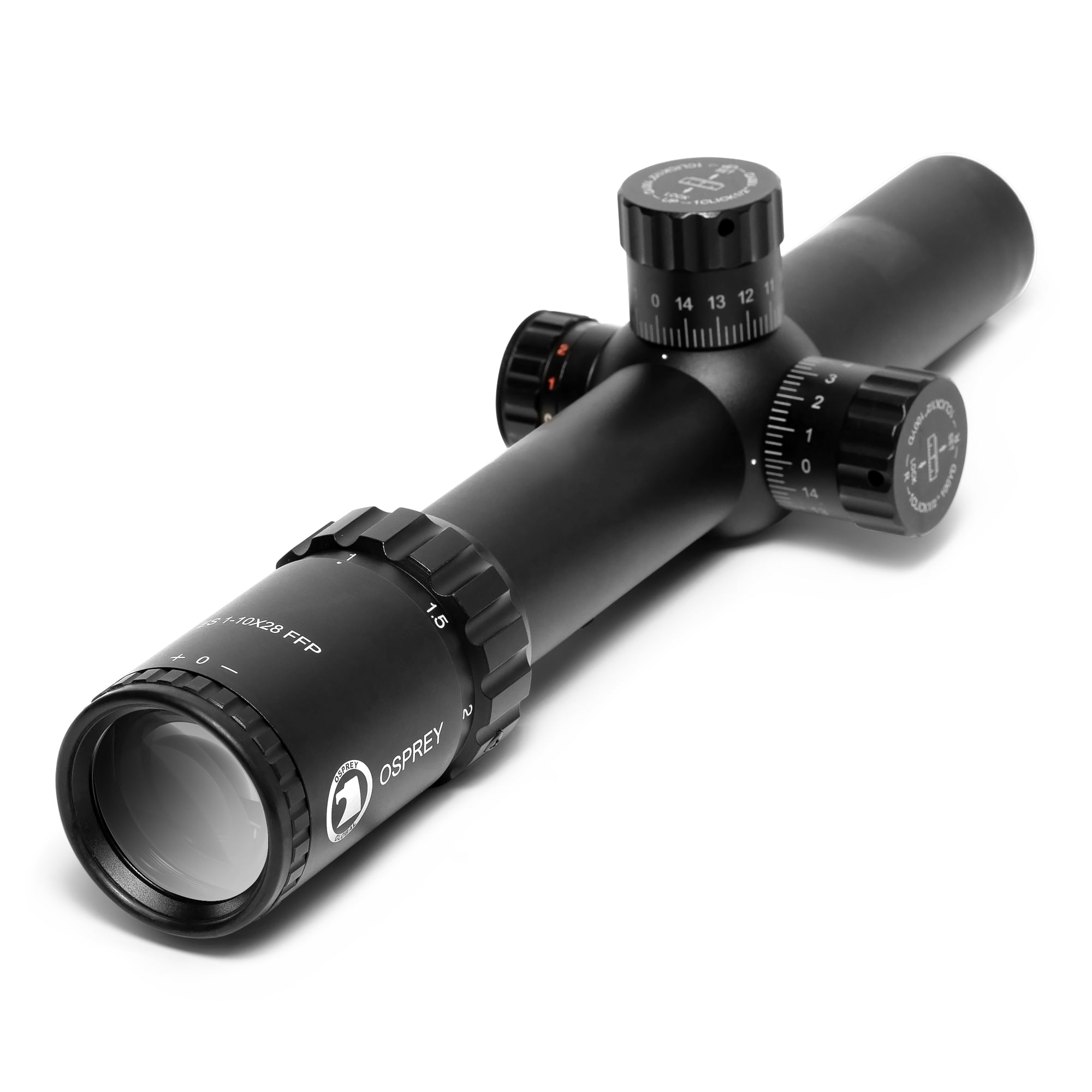 Osprey Global ES1-10x28FFP Hunting Scope, Illuminated Reticle, 1-10x ...