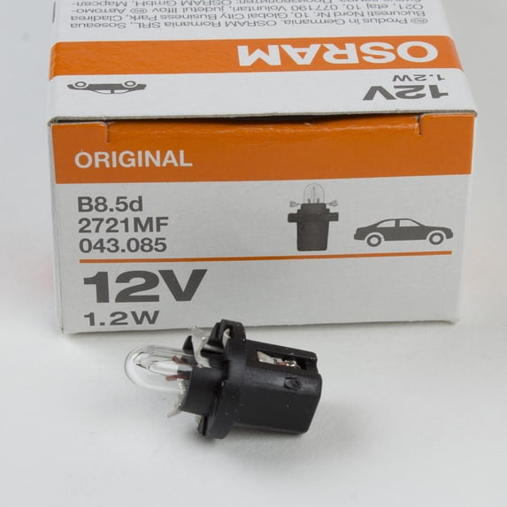 Osram 2721MF 1.2W 12V B8.5d Instrument Bulb (2PC) - Walmart.com