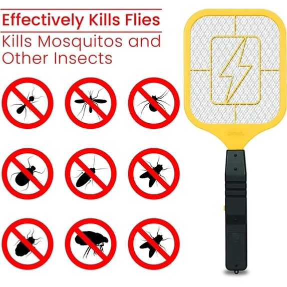 Ostad Handheld Electric Insect, Fly & Mosquito Zapper Killer Racket Aa ...