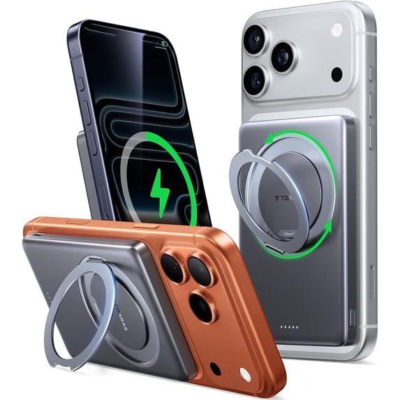 Ostand MiniMag Power Bank, 5,000mA Ultra Slim Magnetic Portable Carger ...