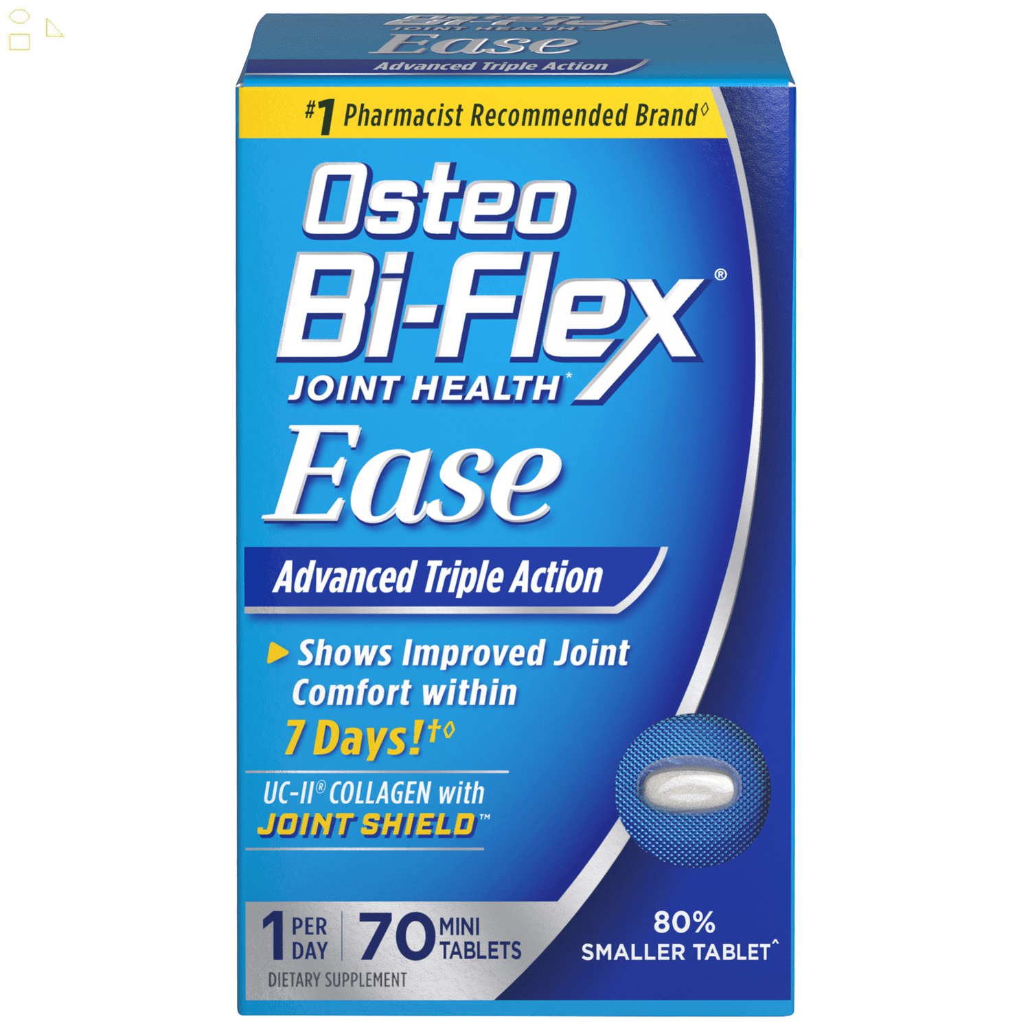 Osteo Bi-Flex Ease with UC-II Collagen, 70 Tablets With D3 & Boswellia Serrata Extract Joint ...