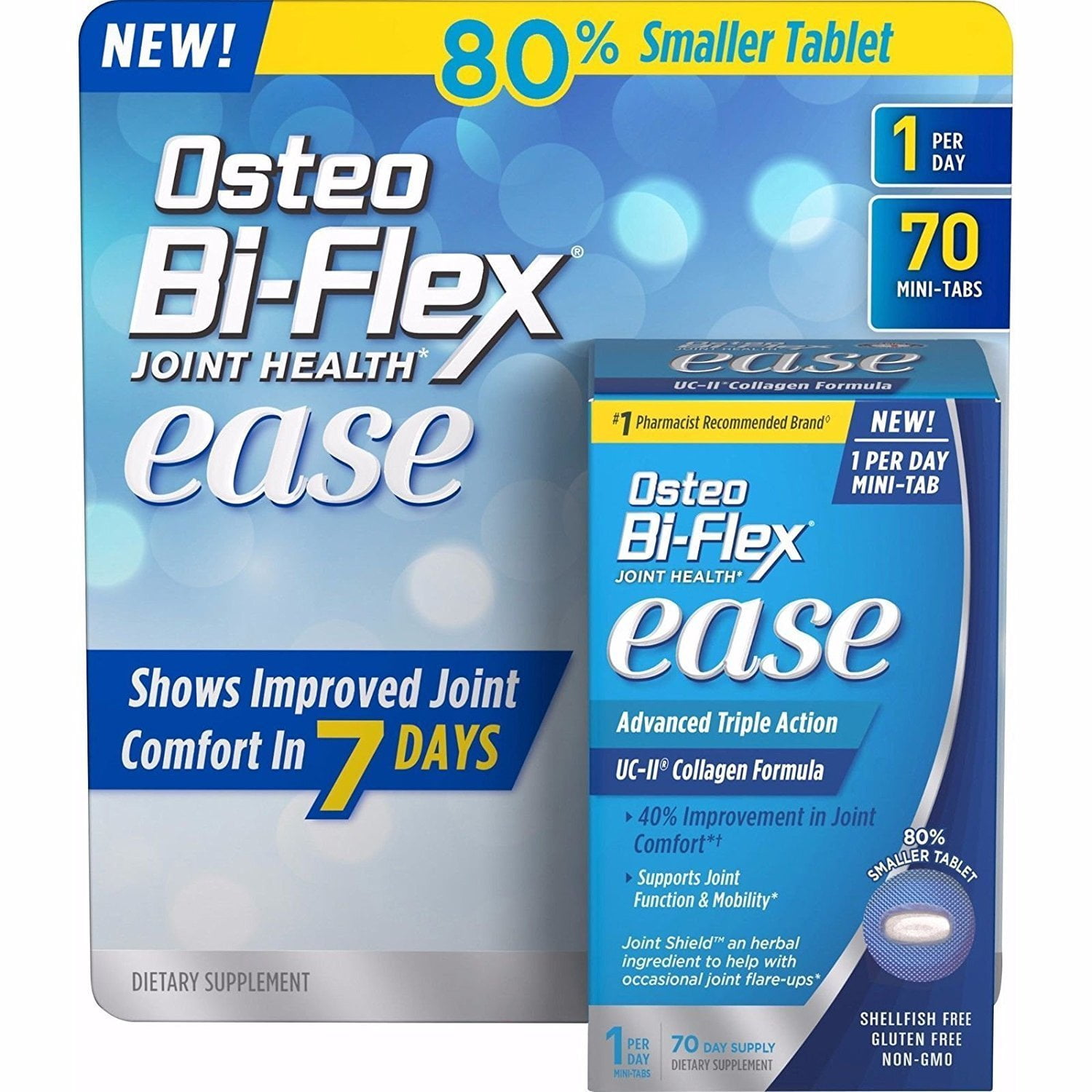 Osteo Bi-Flex Joint Health, Ease, Advanced Triple Action UC-II Collegen ...