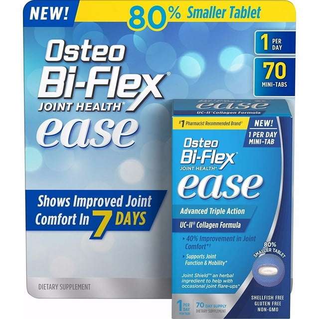 Osteo Bi-Flex Joint Health, Ease, Advanced Triple Action UC-II Collegen ...