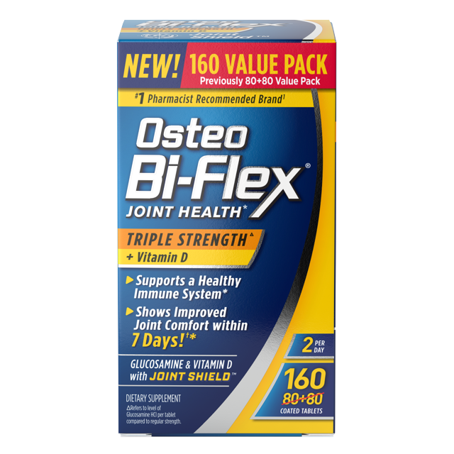 Osteo Bi-Flex Triple Strength Joint Health Supplements, Vitamin D and ...
