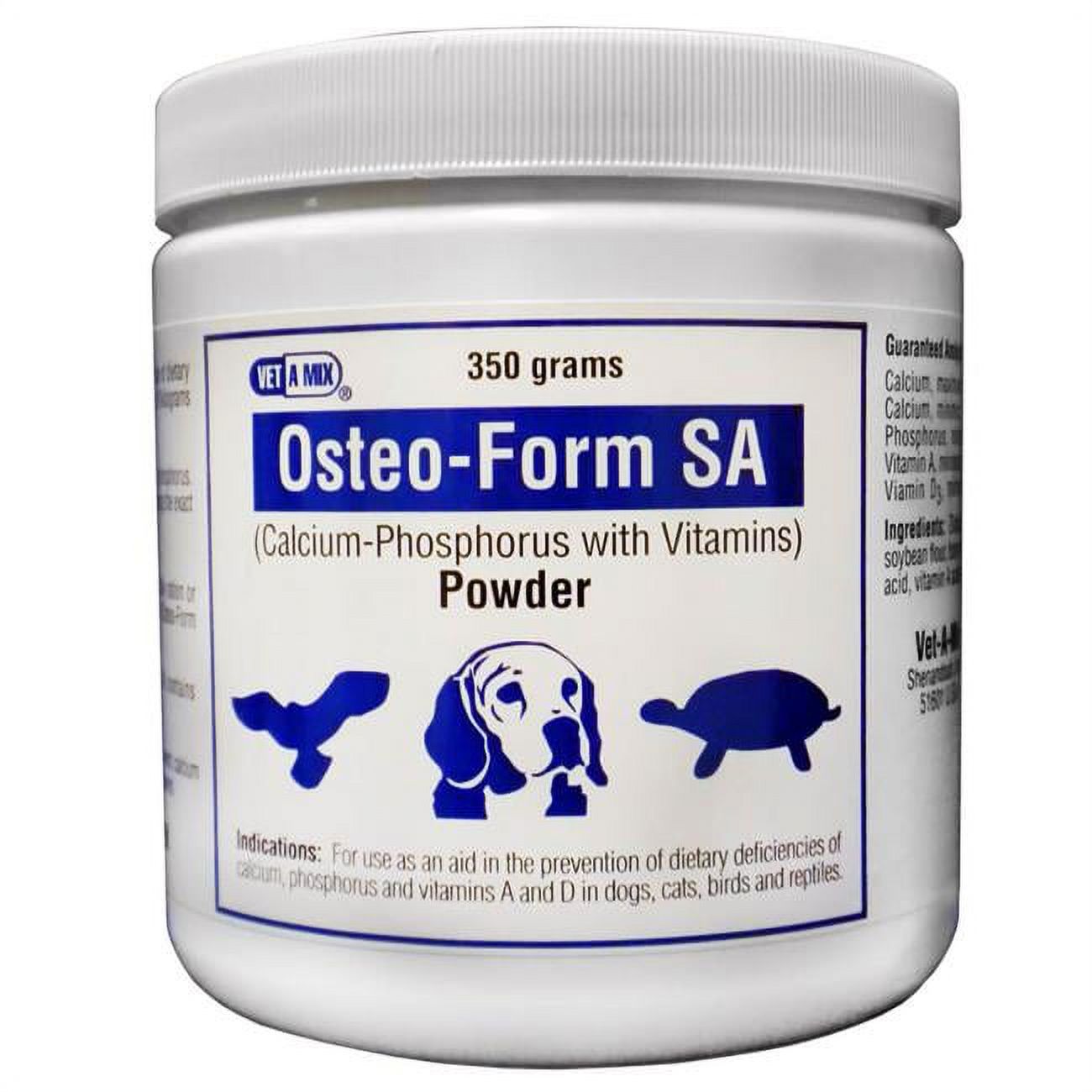 Osteo-Form SA Powder Calcium Supplement for dogs cats birds and ...