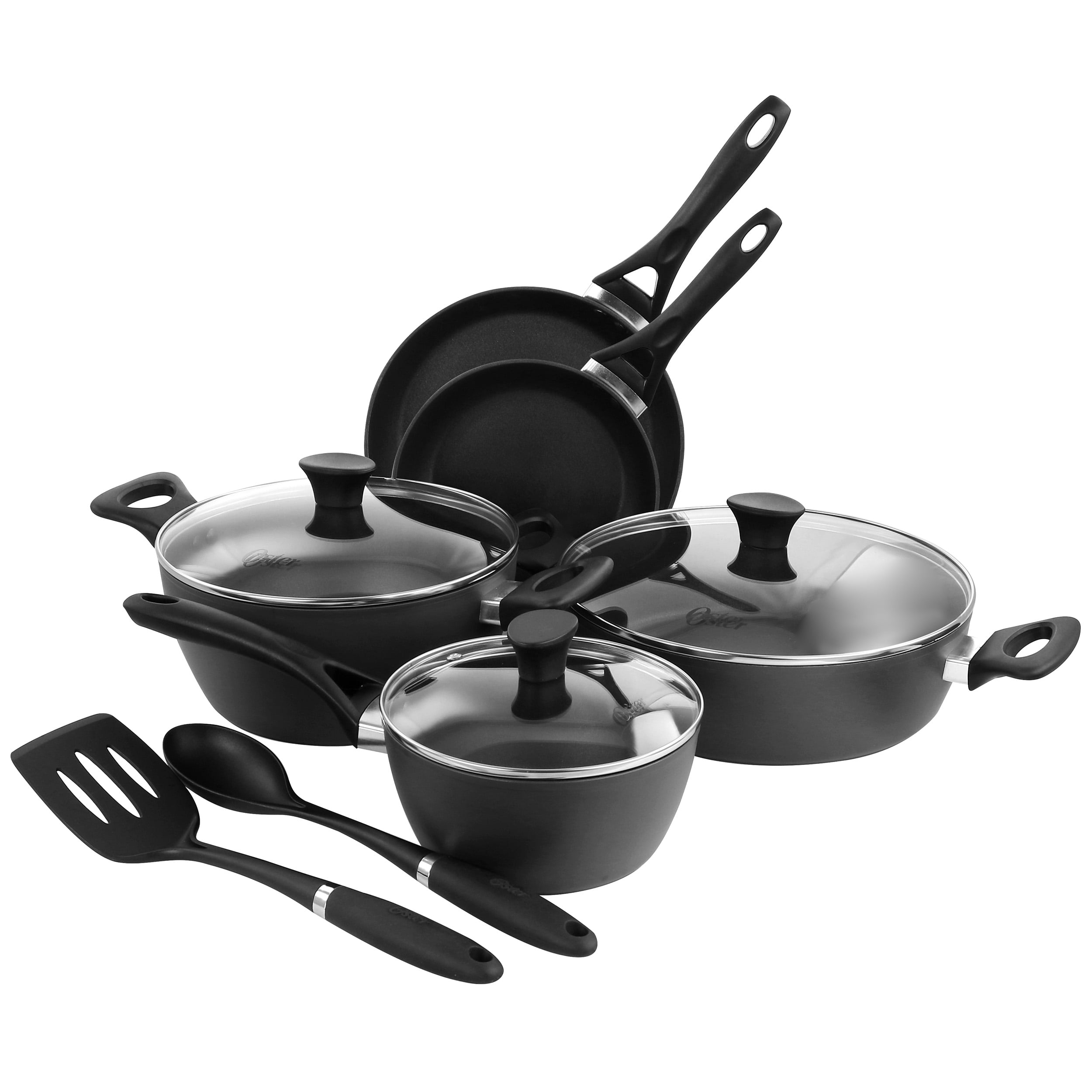 Oster 10 Piece Nonstick Aluminum Cookware Set - Walmart.com
