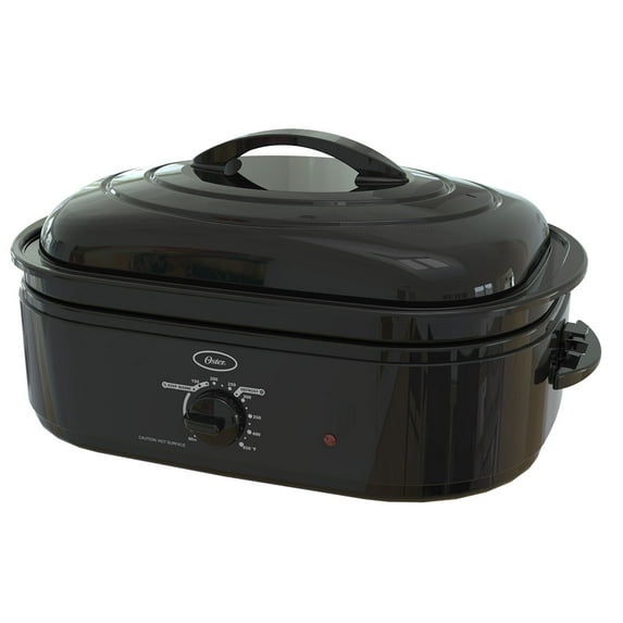 Open Box Oster 18-Quart Roaster Oven with Self-Basting Lid, Black ...