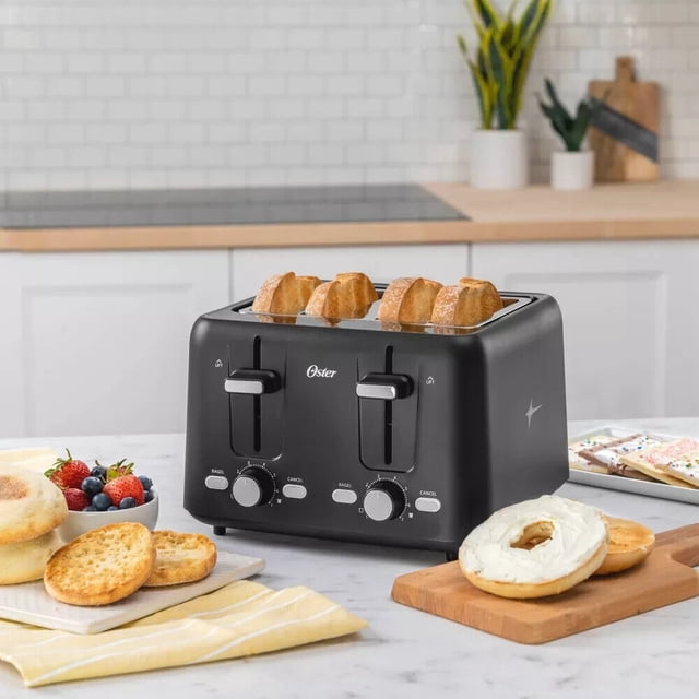 Oster Four Slice Black Toaster - Walmart.com